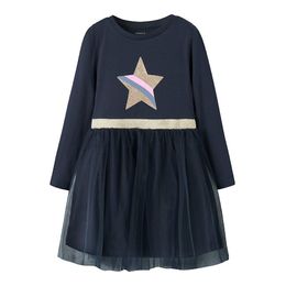 name it Kleid ''Star'' in Dunkelblau - 43% | Gr&ouml;&szlig;e 98 | Kinderkleider