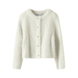 name it Cardigan "Revera" in Wei&szlig; - 44% | Gr&ouml;&szlig;e 110 | Kinder-pullover