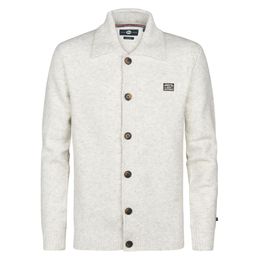 PETROL INDUSTRIES Cardigan in Hellgrau - 50% | Gr&ouml;&szlig;e M | Herren-pullover-cardigans