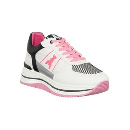 Patrizia Pepe Leder-Sneakers in Wei&szlig;/ Pink - 56% | Gr&ouml;&szlig;e 36 | Damen-sneakers