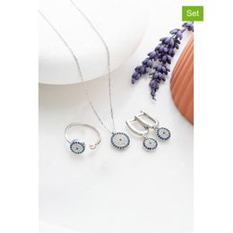 Heliophilia 4tlg. Schmuckset: Halskette, Ohrringe und Ring - 70% | Schmuck