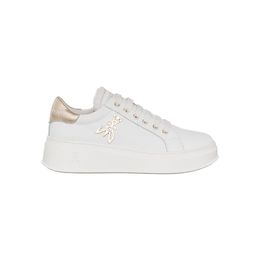 Patrizia Pepe Leder-Sneakers in Wei&szlig; - 61% | Gr&ouml;&szlig;e 39 | Damen-sneakers