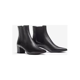 Unisa Leder-Chelsea-Boots "Jurik" in Schwarz - 66% | Gr&ouml;&szlig;e 37 | Stiefeletten