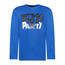 Tygo & Vito Longsleeve "Go To A Party" in Blau - 50% | Gr&ouml;&szlig;e 110/116 | Kinder-longsleeves