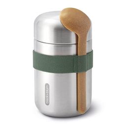Black+Blum Thermo-Lunchbecher "Food Flask" in Silber/ Gr&uuml;n - 400 ml - 34% | Damen-outdoor-ausruestung