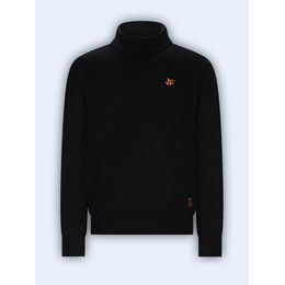 Tygo & Vito Rollkragenpullover "Clint" in Schwarz - 46% | Gr&ouml;&szlig;e 146/152 | Kinder-pullover