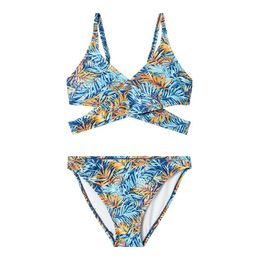 name it Bikini in Blau/ Orange - 46% | Gr&ouml;&szlig;e 110/116 | Kinder-bademode