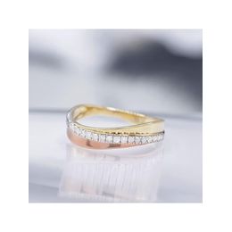 CARATELLI Gold-Ring "Sydney" mit Diamanten - 81% | Gr&ouml;&szlig;e 56 | Schmuck