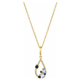 CARATELLI Gold-Anh&auml;nger "Saphir Elixir" mit Diamanten und Edelsteinen - 75% | Schmuck