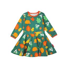Toby tiger Kleid in Gr&uuml;n/ Orange - 62% | Gr&ouml;&szlig;e 104 | Baby-kleider-roecke