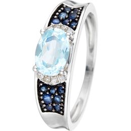 CARATELLI Wei&szlig;gold-Ring "Azur" mit Diamanten - 66% | Gr&ouml;&szlig;e 54 | Schmuck