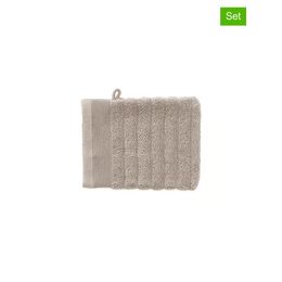 HNL 3er-Set: Waschlappen "Prestige" in Taupe - 29% | Gr&ouml;&szlig;e 16x21 cm | Badtextilien