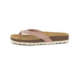BABUNKERS Family Leder-Zehentrenner in Rosa - 58% | Gr&ouml;&szlig;e 42 | Damen-sandalen