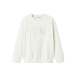 name it Sweatshirt in Wei&szlig; - 46% | Gr&ouml;&szlig;e 146/152 | Kinder-sweatshirts-jacken