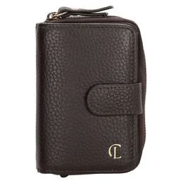 Charm Leder-Geldb&ouml;rse in Braun - (B)7 x (H)11 x (T)3 cm - 62% | Portemonnaies-etuis