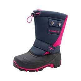 Kangaroos Winterstiefel "Kanga-Bean II" in Dunkelblau/ Pink - 44% | Gr&ouml;&szlig;e 38 | Kinderstiefel
