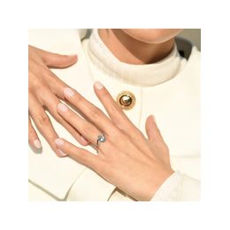 CARATELLI Wei&szlig;gold-Ring "Auckland" mit Diamanten - 80% | Gr&ouml;&szlig;e 52 | Schmuck
