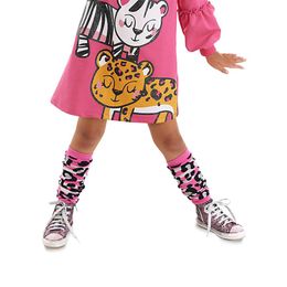Denokids Beinw&auml;rmer "Leopard" in Pink - 36% | Kinder-socken-strumpfhosen