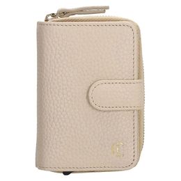 Charm Leder-Geldb&ouml;rse in Beige - (B)7 x (H)11 x (T)3 cm - 59% | Portemonnaies-etuis