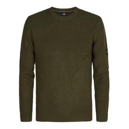 PETROL INDUSTRIES Pullover in Khaki - 46% | Gr&ouml;&szlig;e XL | Herren-plussize