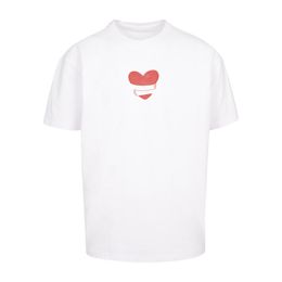 Merchcode Damen T-Shirt &raquo; Hugs & Love - Heart Hug Heavy Oversize Tee&laquo; 1 Stk. M