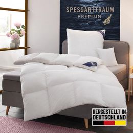 Spessarttraum G&auml;nsedaunenbettdecke &raquo;Premium****, hergestellt in Deutschland, Bettdecken f&uuml;r Sommer, Winter&laquo; extrawarm F&uuml;llung 