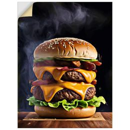 Artland Wandbild &raquo;Monster Burger&laquo; Speisen 1 Stk. tlg. als Alubild, Leinwandbild, Poster, Wandaufkleber in verschied. Gr&ouml;&szlig;en Vinyl