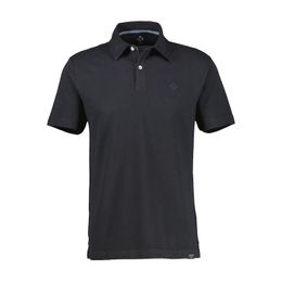 Lerros Herren Lerros Poloshirt &raquo;Basic Poloshirt mit Brusttasche, unifarben&laquo; schwarz S