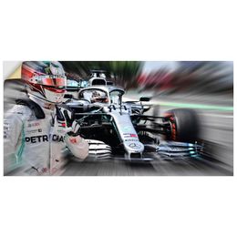Artland Wandbild &raquo;Weltmeister Sir Lewis Hamilton&laquo; Funsport 1 Stk. tlg. als Alubild, Leinwandbild, Poster, Wandaufkleber in verschied. Gr&ouml;&szlig;en Vinyl