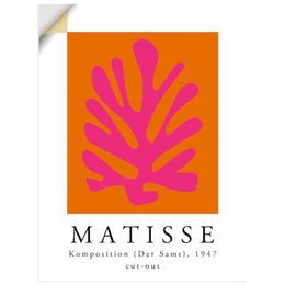 Artland Wandbild &raquo;Matisse Komposition - cut-out pink&laquo; Muster 1 Stk. tlg. als Alubild, Leinwandbild, Poster, Wandaufkleber in verschied. Gr&ouml;&szlig;en Vinyl