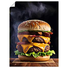 Artland Wandbild &raquo;Monster Burger&laquo; Speisen 1 Stk. tlg. als Alubild, Leinwandbild, Poster, Wandaufkleber in verschied. Gr&ouml;&szlig;en Papier