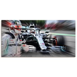Artland Wandbild &raquo;Weltmeister Sir Lewis Hamilton&laquo; Funsport 1 Stk. tlg. als Alubild, Leinwandbild, Poster, Wandaufkleber in verschied. Gr&ouml;&szlig;en Leinwand
