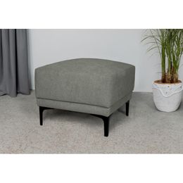 OTTO home Polsterhocker &raquo;Xander&laquo; 1 Stk. tlg. Breite 58 cm, Soft-Touch Chenille, schwarze Metallf&uuml;&szlig;e gr&uuml;n 90% PES, 10% NY