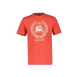 Lerros Damen Lerros T-Shirt &raquo;T-Shirt mit Logoprint&laquo; rot S