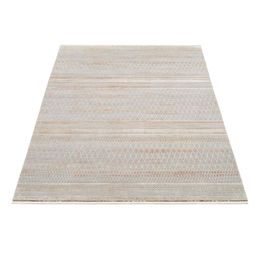 OCI DIE TEPPICHMARKE Teppich &raquo;FARBEN MASTER&laquo; rechteckig 8 mm H&ouml;he Klassisches Muster, eingefasst, in 3-D-Optik beige Polyester