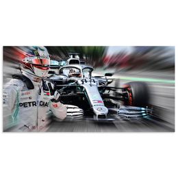 Artland Wandbild &raquo;Weltmeister Sir Lewis Hamilton&laquo; Funsport 1 Stk. tlg. als Alubild, Leinwandbild, Poster, Wandaufkleber in verschied. Gr&ouml;&szlig;en Alu Dibond