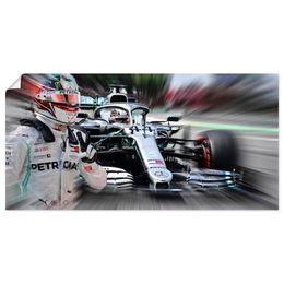 Artland Wandbild &raquo;Weltmeister Sir Lewis Hamilton&laquo; Funsport 1 Stk. tlg. als Alubild, Leinwandbild, Poster, Wandaufkleber in verschied. Gr&ouml;&szlig;en Papier