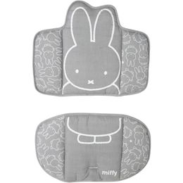 Roba Sitzverkleinerer &raquo;miffy &laquo; Set, 2 Stk. tlg. f&uuml;r Roba Hochstuhl Sit Up und Grow Up grau Baumwolle, Polyester