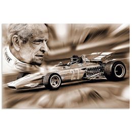 Artland Wandbild &raquo;Die belgische Legende Jacky Ickx&laquo; Funsport 1 Stk. tlg. als Alubild, Leinwandbild, Poster, Wandaufkleber in verschied. Gr&ouml;&szlig;en Alu Dibond