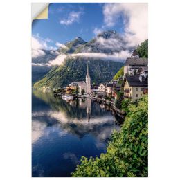 Artland Wandbild &raquo;Sommer in Hallstatt im Salzkammergut&laquo; Gew&auml;sser 1 Stk. tlg. als Alubild, Leinwandbild, Poster, Wandaufkleber in verschied. Gr&ouml;&szlig;en Vinyl