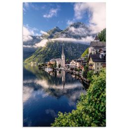 Artland Wandbild &raquo;Sommer in Hallstatt im Salzkammergut&laquo; Gew&auml;sser 1 Stk. tlg. als Alubild, Leinwandbild, Poster, Wandaufkleber in verschied. Gr&ouml;&szlig;en Alu Dibond