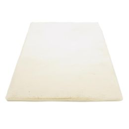 OCI DIE TEPPICHMARKE Teppich &raquo;ALISSA&laquo; rechteckig 38 mm H&ouml;he Kuschelig weicher Flor, Kaninchen Fell Haptik, getuftet beige Polyester