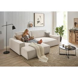 Home Affaire &raquo;NEU: SHERWOOD XXL 284, Big-Sofa L-Form, tiefe Sitzfl&auml;che 95 cm, Cord&laquo; Recamiere rechts/links, als Schlafsofa stellbar, Cord u. 