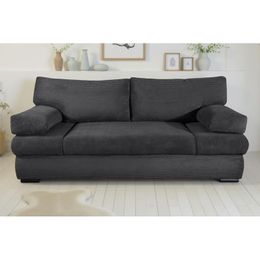 Collection AB Schlafsofa &raquo;Tina Breite 200 cm, Liegefl. 146x200 cm&laquo; mit Bettfunktion, Bettkasten & 2 Armlehnenkissen, Bonell-Federkern 100%Polyester