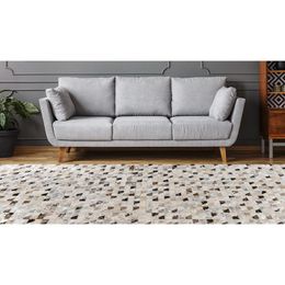 Padiro Lederteppich &raquo;Lavin 625&laquo; rechteckig 8 mm H&ouml;he bunt Rindsleder