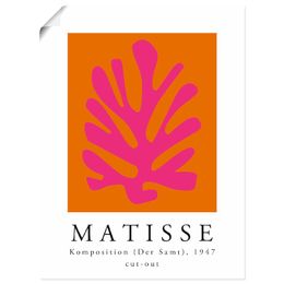 Artland Wandbild &raquo;Matisse Komposition - cut-out pink&laquo; Muster 1 Stk. tlg. als Alubild, Leinwandbild, Poster, Wandaufkleber in verschied. Gr&ouml;&szlig;en Papier