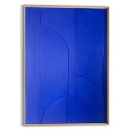 Reinders Wandbild &raquo;Shapes - cobalt blue&laquo; Wohnzimmer-Relief-3D-Abstrakt-MDF-50x70 cm blau