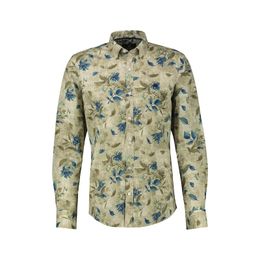 Lerros Herren Lerros Langarmhemd &raquo;Floral designtes Herrenhemd in &Uuml;bergr&ouml;ssen&laquo; 4XL, extraweit