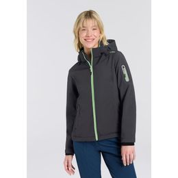 CMP Damen CMP Softshelljacke &raquo;WOMAN JACKET ZIP HOOD&laquo; mit Kapuze sportlicher Stil, w&auml;rmend, wind- und wasserabweisend 48