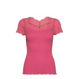 rosemunde Damen rosemunde Spitzenshirt &raquo;Beatha Lace Capsleeve T-Shirt&laquo; wundersch&ouml;ne elastisch weiche Vintage-Spitze an Ausschnitt und &Auml;rmeln S